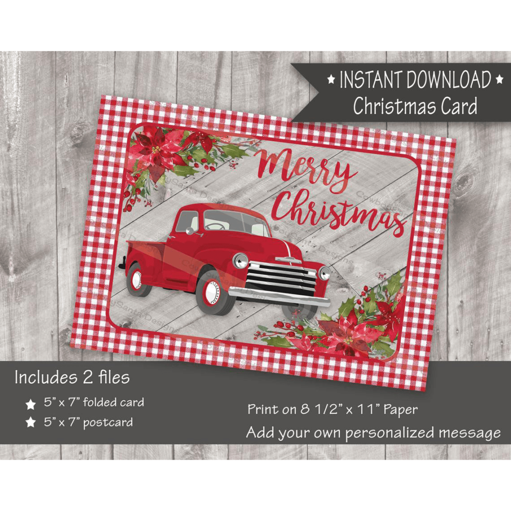 Christmas Cards And Gift Tags To Download & Print - CowboySanta.com